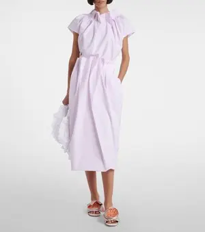 Simone Rocha Floral-appliqué Satin Slides