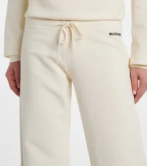 Balenciaga Cotton Jersey Sweatpants - White