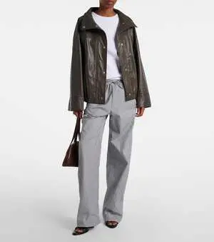 RÓHE Checked Cotton-blend Pajama Pants