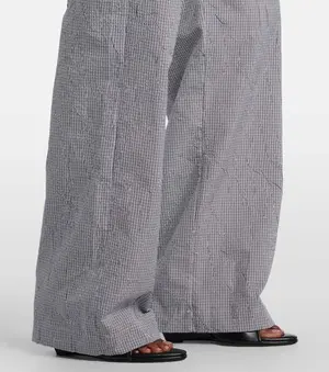 RÓHE Checked Cotton-blend Pajama Pants