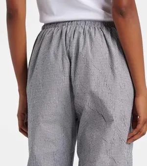 RÓHE Checked Cotton-blend Pajama Pants