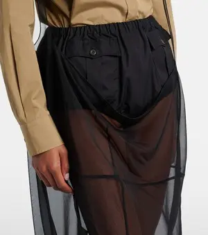 Prada Sheer Midi Skirt