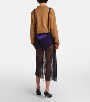 Prada Sheer Midi Skirt