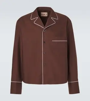 Plan C Cotton Shirt - Brown