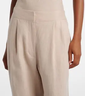 Asceno Rivello Wide-leg Linen Pants