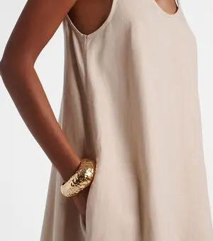 Asceno Capri Linen Maxi Dress