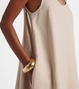 Asceno Capri Linen Maxi Dress