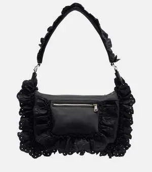 Simone Rocha Pillowcase Ruffled Shoulder Bag - Black