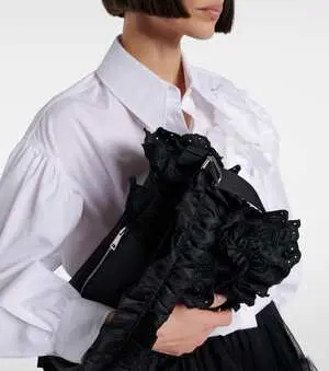 Simone Rocha Pillowcase Ruffled Shoulder Bag - Black