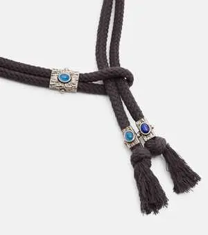 Isabel Marant Étoile Aleea Embellished Cotton Belt - Black