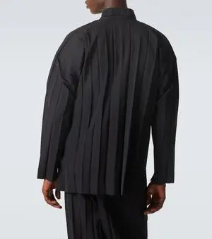 Issey Miyake Homme Plissé Edge Ensemble Pleated Shirt