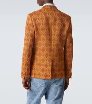 Junya Watanabe Floral Single-breasted Jacquard Blazer