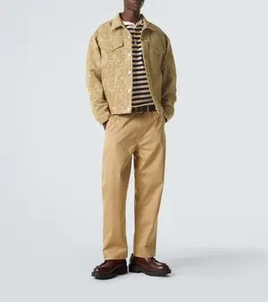 Junya Watanabe Cotton-blend Straight Trousers