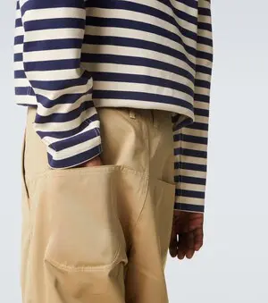 Junya Watanabe Cotton-blend Straight Trousers