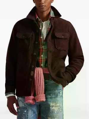 Polo Ralph Lauren Felted Shirt Jacket - Brown