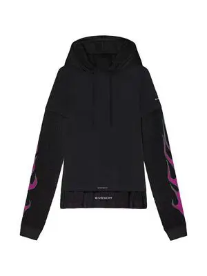 Givenchy Flame Print Cotton Hoodie