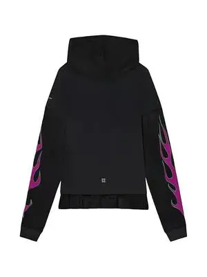 Givenchy Flame Print Cotton Hoodie