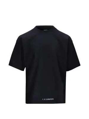 C.P. COMPANY 1020 Jersey Short Sleeve Stencil T-shirt - Black