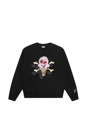 ICECREAM Cones & Bones Crewneck Sweatshirt - Black