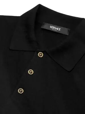 Versace Logo-patch Polo Shirt