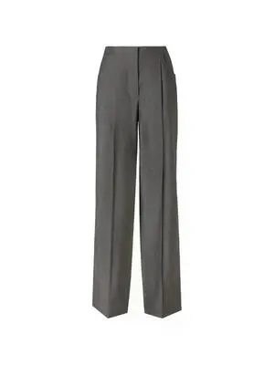 Fendi Pleated Wide Leg Trousers
