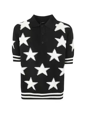 Balmain Star-motif Polo Top