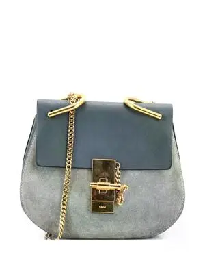Chloé Drew Leather And Suede Mini Crossbody Bag