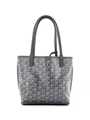 Goyard Anjou Reversible Tote Coated Canvas Mini Satchel - Grey