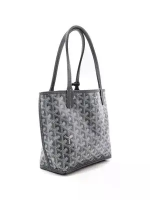 Goyard Anjou Reversible Tote Coated Canvas Mini Satchel - Grey