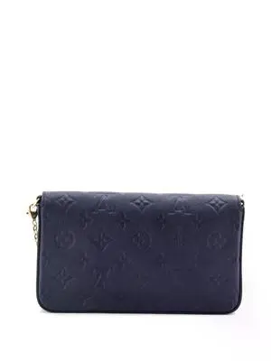 LOUIS VUITTON Felicie Pochette Monogram Empreinte Leather - Blue