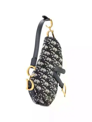 Dior Saddle Handbag Oblique Canvas Mini Shoulder Bag - Blue