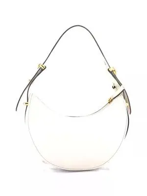 Prada Arque' Half Moon Leather Hobo Bag - White