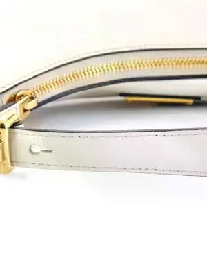 Prada Arque' Half Moon Leather Hobo Bag - White