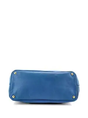 Prada Lux Saffiano Leather Large Tote Bag - Blue