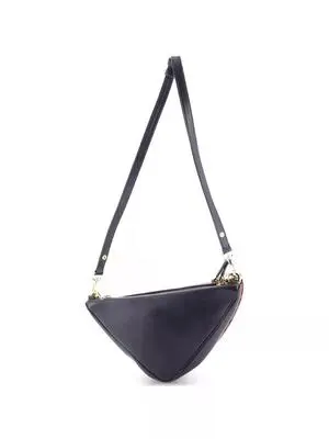 Prada Double Symbole Triangle Mini Shoulder Bag - Black