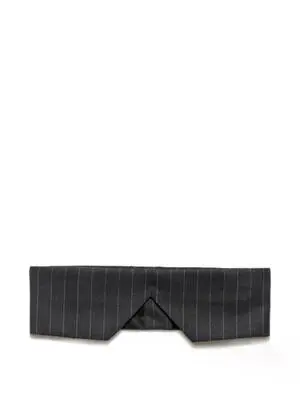 Prada Pinstripe Wool Bandeau Top - Grey