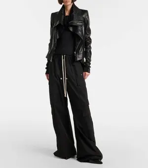 Rick Owens Jumbo Belas Cotton Cargo Pants - Black