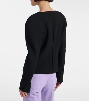 Chloé Virgin Wool Crepe Cardigan