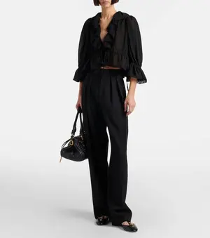 Chloé Ruffled Silk Blouse