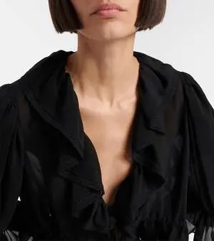 Chloé Ruffled Silk Blouse
