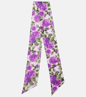 Chloé Bloom Floral Silk Scarf - Multicoloured