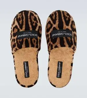 Dolce & Gabbana Leopard-print Slippers