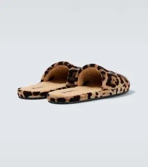 Dolce & Gabbana Leopard-print Slippers