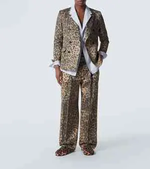 Dolce & Gabbana Leopard-print Slippers
