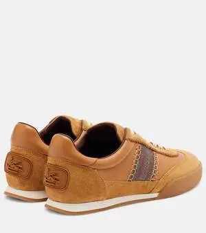 Etro Pegaso Leather Sneakers - Brown
