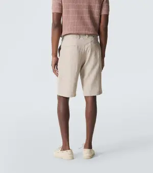 Canali Linen Bermuda Shorts