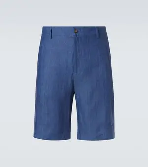 Canali Linen Bermuda Shorts