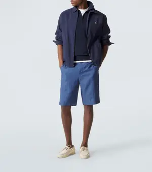 Canali Linen Bermuda Shorts
