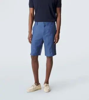 Canali Linen Bermuda Shorts