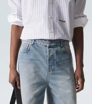 AMI Paris Denim Bermuda Shorts